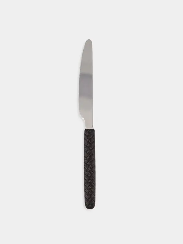 NEVA Intreccio Dinner Knife - Black
