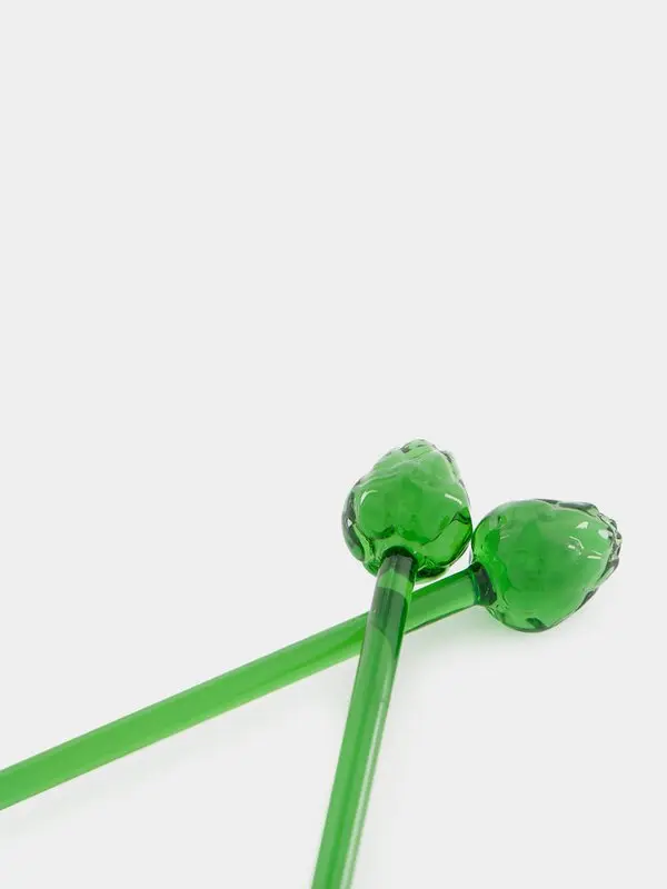 ICHENDORF MILANO Artichoke Glass Spoons Set Of 2