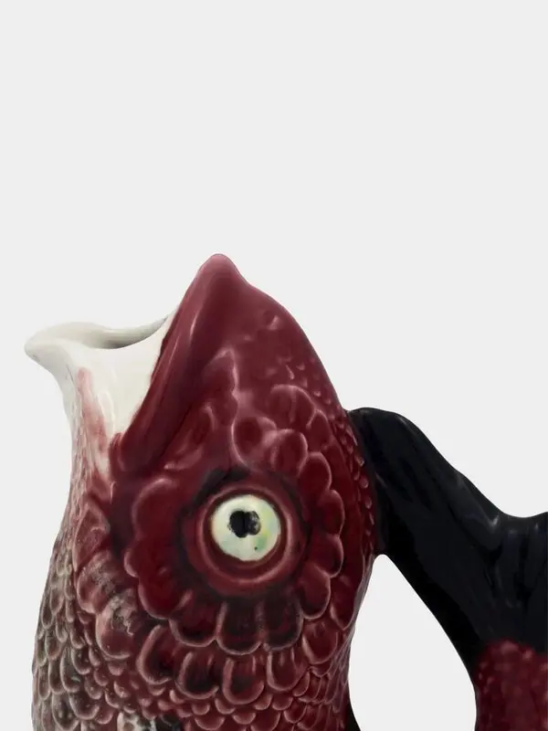 BORDALLO PINHEIRO Fish Glazed Pitcher