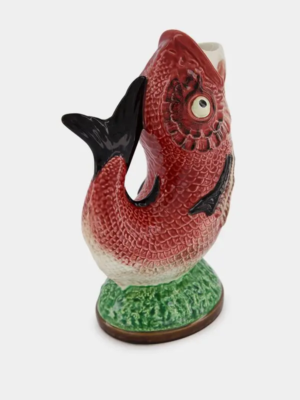 BORDALLO PINHEIRO Fish Glazed Pitcher
