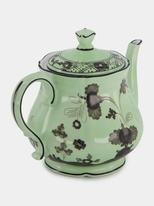 GINORI 1735 Oriente Italiano Bario Teapot - Green