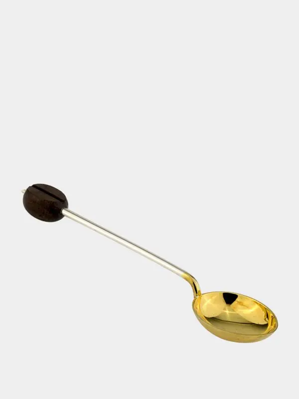 LEITÃO &AMP; IRMÃO Coffee Spoon With Coffee Bean Handle - Silver