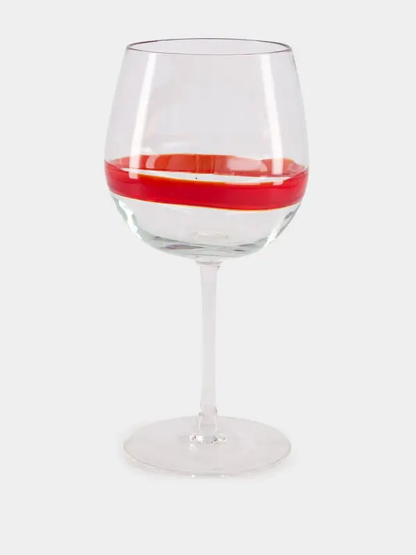 VETRERIA MURANO Stripe Design Wine Glass