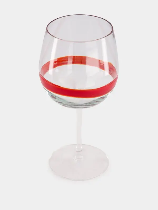 VETRERIA MURANO Stripe Design Wine Glass
