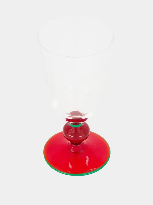 La DoubleJ Perfetto Murano Wine Glass - Red