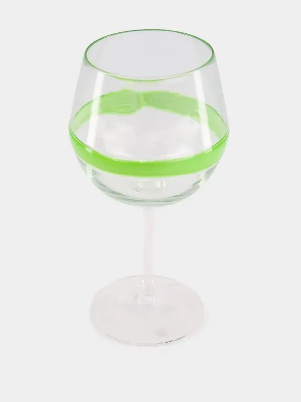 VETRERIA MURANO Stripe Design Wine Glass