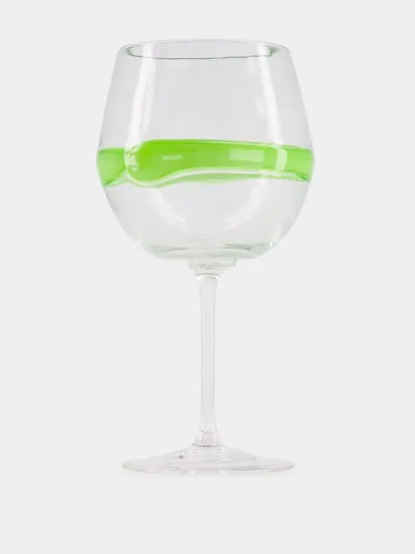 VETRERIA MURANO Stripe Design Wine Glass