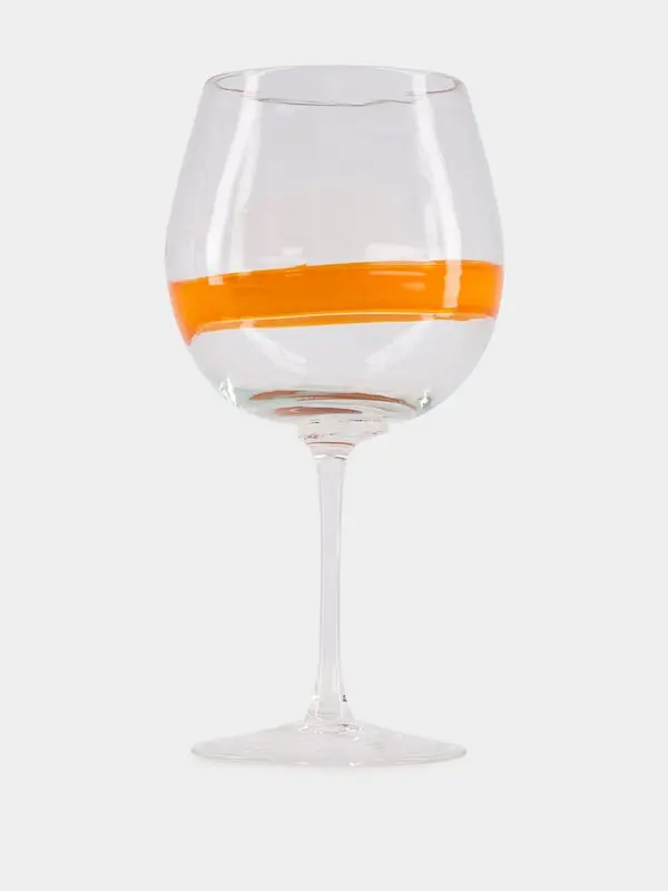 VETRERIA MURANO Stripe Design Wine Glass