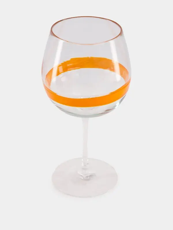 VETRERIA MURANO Stripe Design Wine Glass