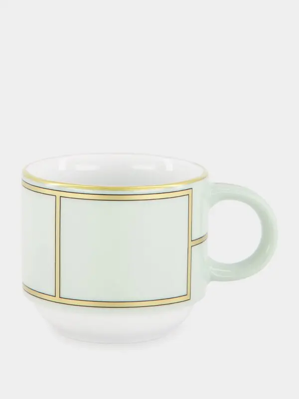 GINORI 1735 Verde Porcelain Diva Coffee Cup - Green