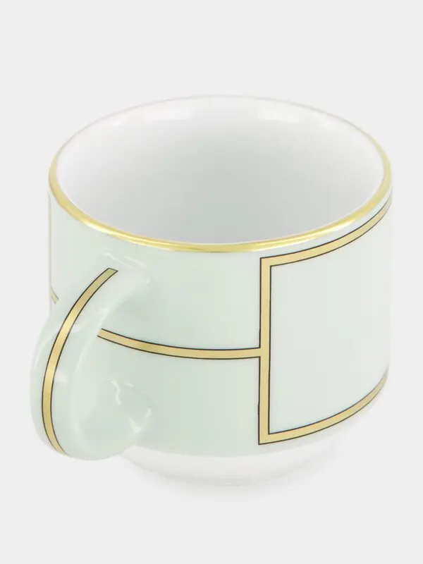 GINORI 1735 Verde Porcelain Diva Coffee Cup - Green