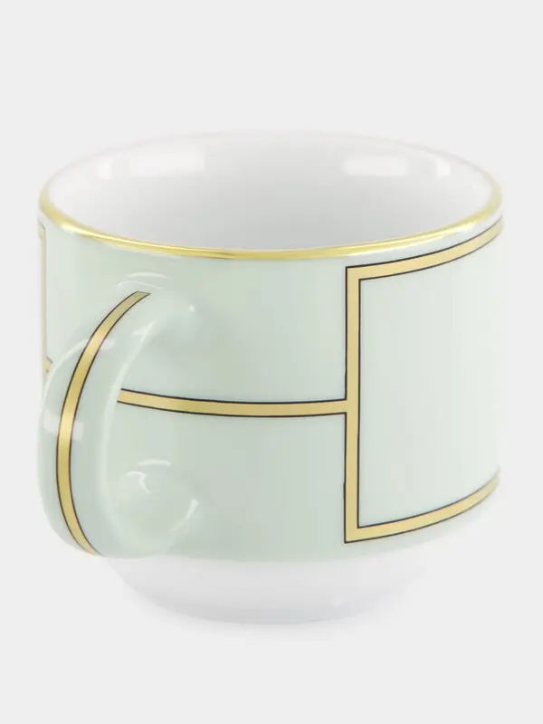 GINORI 1735 Verde Porcelain Diva Coffee Cup - Green
