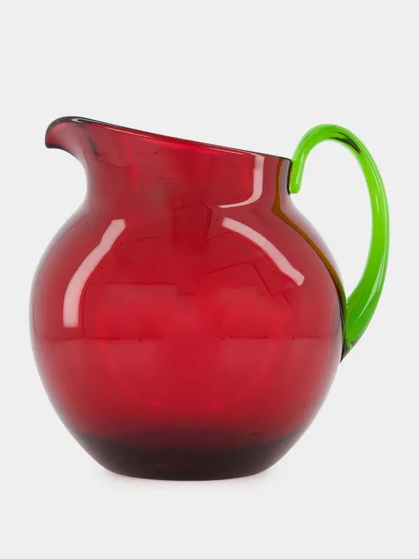 MARIO LUCA GIUSTI Ruby And Green Pitcher Pallina - Red