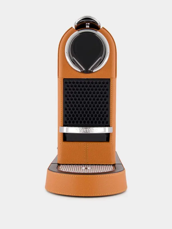 GIOBAGNARA Leather Espresso Machine 220v - Brown
