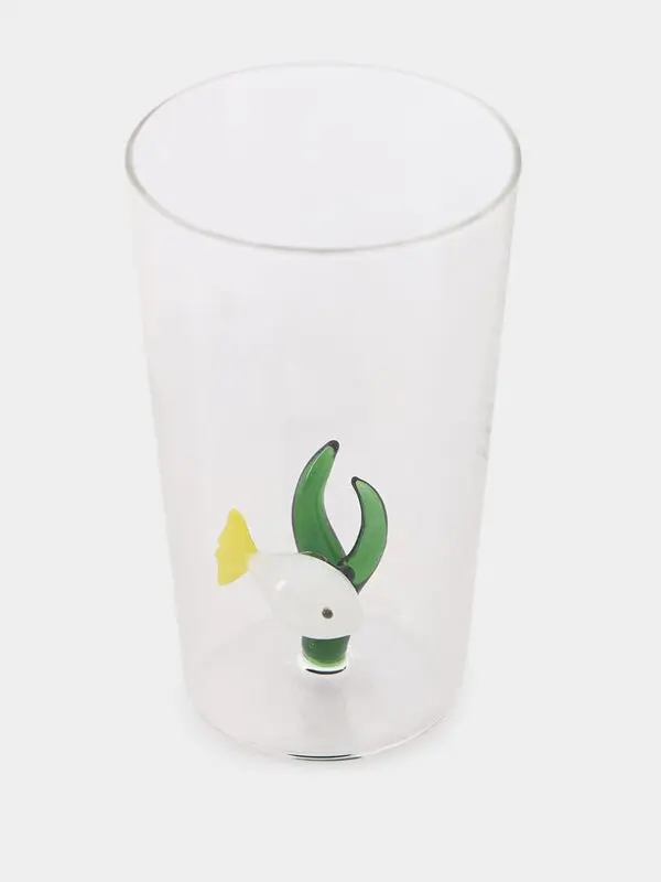 ICHENDORF MILANO Longdrink Glass With Fish And Seaweed Design - Multicolour