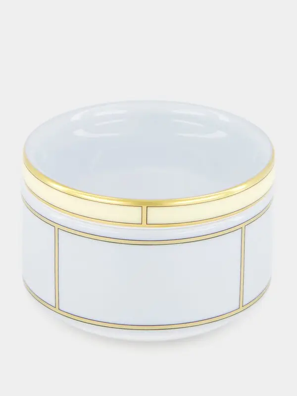 GINORI 1735 Celeste Porcelain Diva Sugar Bowl - Blue