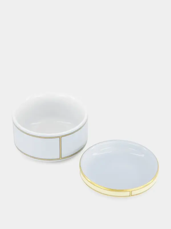 GINORI 1735 Celeste Porcelain Diva Sugar Bowl - Blue
