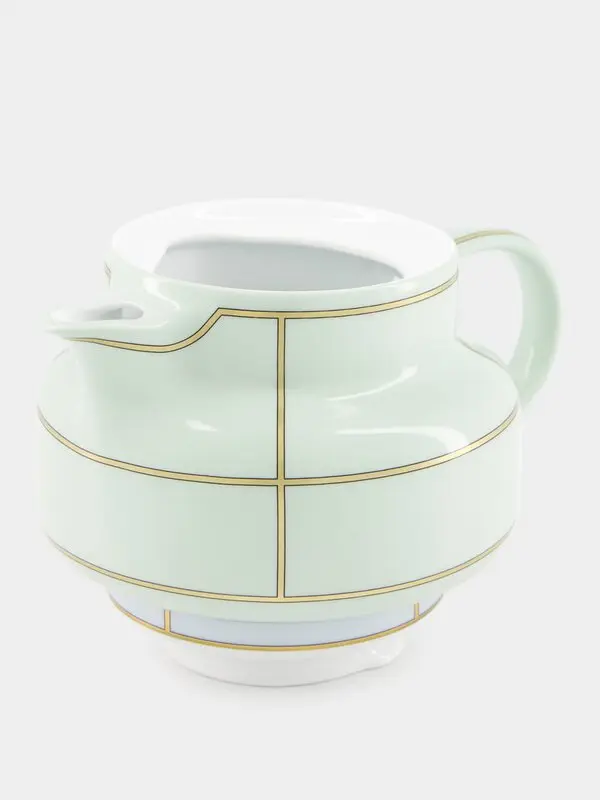 GINORI 1735 Verde Porcelain Diva Teapot
