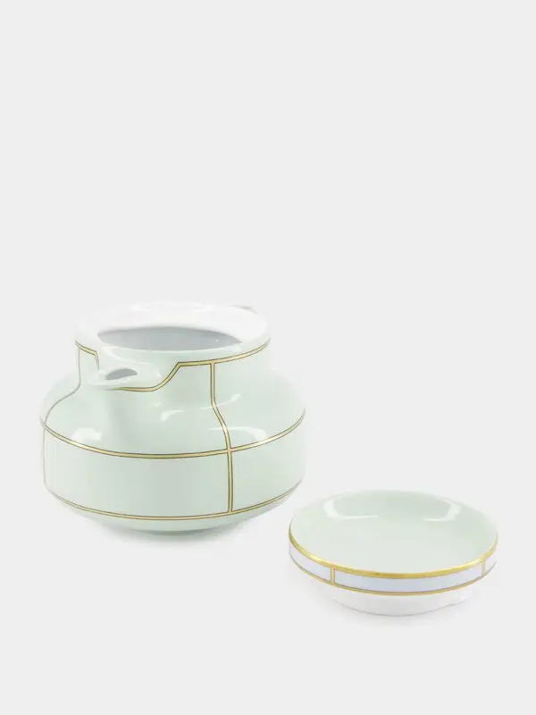 GINORI 1735 Verde Porcelain Diva Teapot