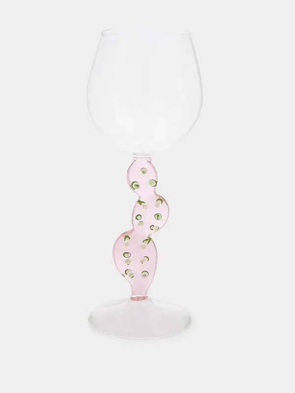 ICHENDORF MILANO Cactus Wine Glass By - Pink