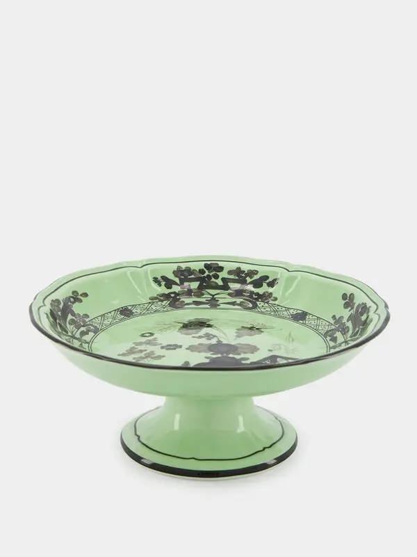 GINORI 1735 Oriente Italiano Bario Fruit Stand - Green