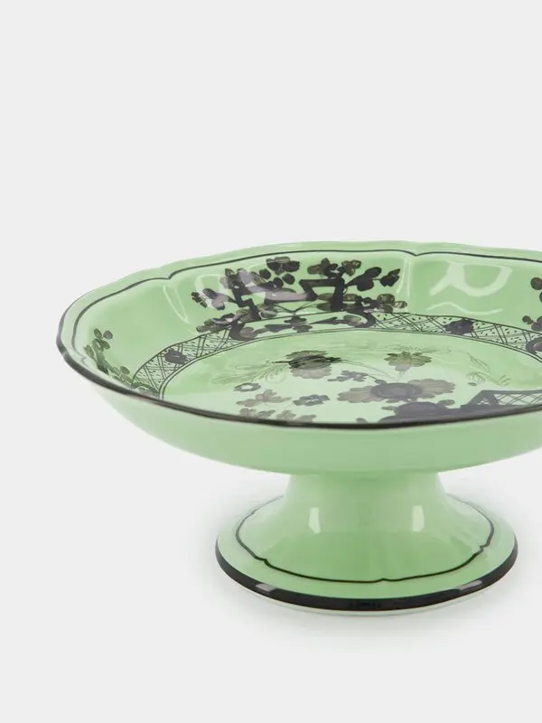 GINORI 1735 Oriente Italiano Bario Fruit Stand - Green