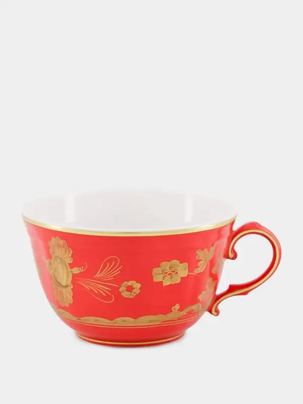 GINORI 1735 Oriente Italiano Rubrum Tea Cup - Red