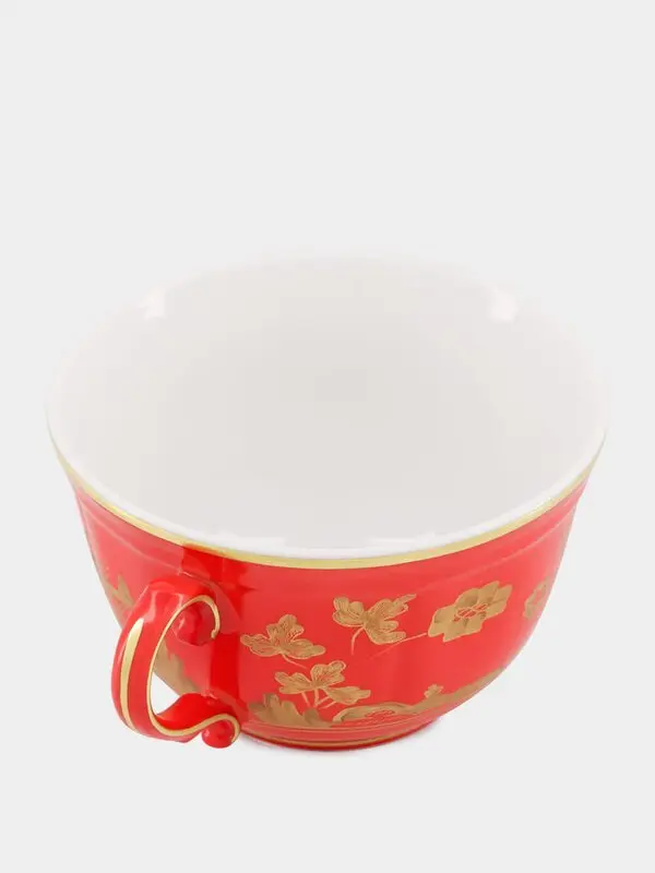 GINORI 1735 Oriente Italiano Rubrum Tea Cup - Red