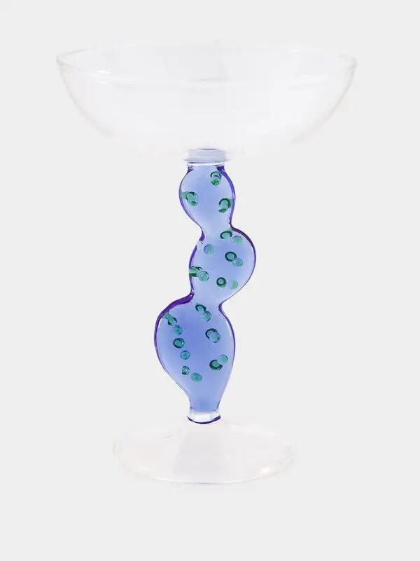 ICHENDORF MILANO Cactus Champagne Glass - Blue