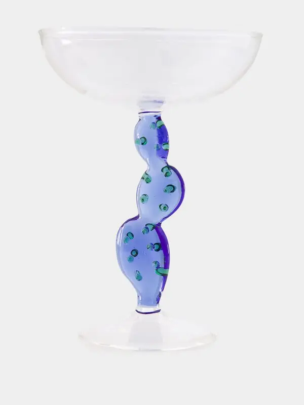 ICHENDORF MILANO Cactus Champagne Glass - Blue