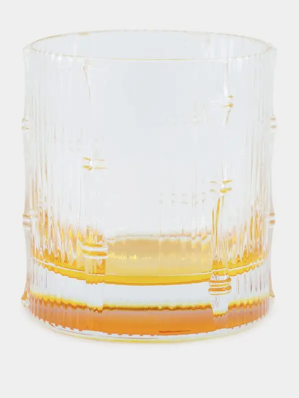 La DoubleJ Solid Amber Bamboo Tumbler Set Of 2