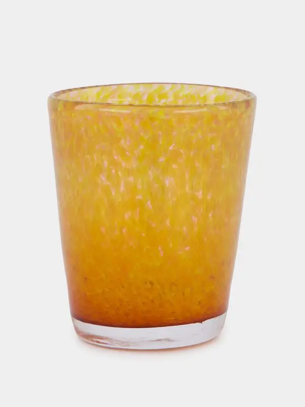 HOUSE OF CAPRICORN Handblown Avis Glass Tumbler - Yellow