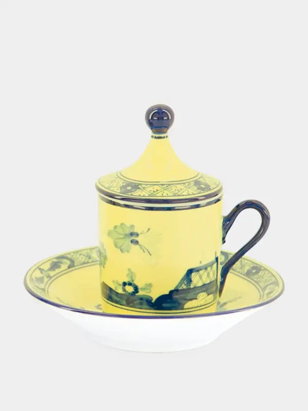 GINORI 1735 Citrino Coffee Cup With Cover