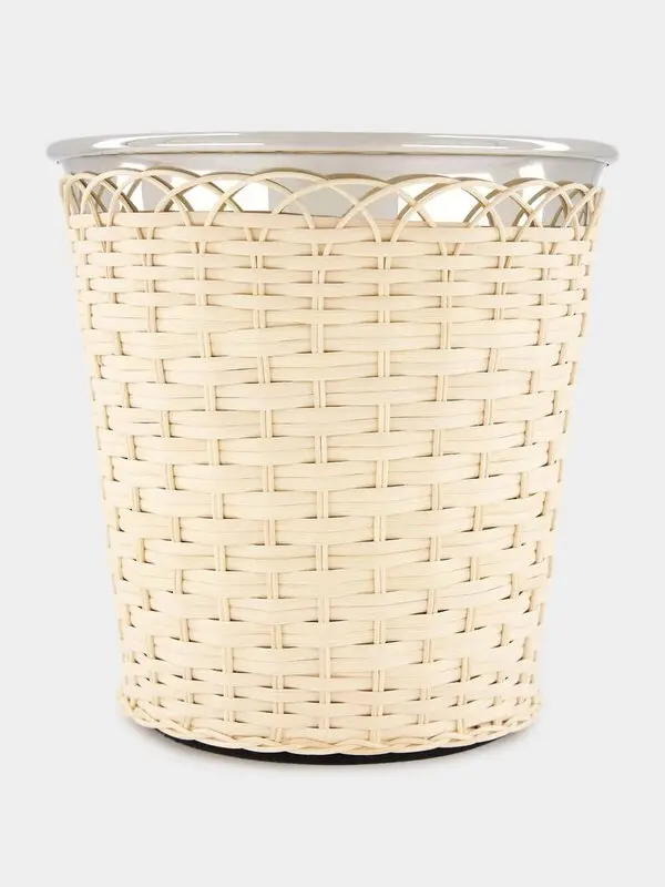 GIOBAGNARA Menton Rattan Champagne Bucket N°1 - Beige