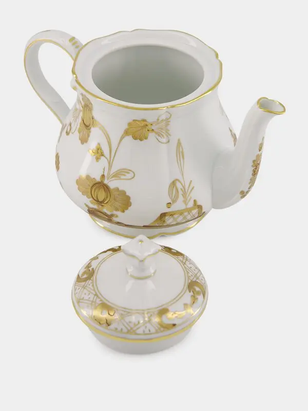 GINORI 1735 Oriente Italiano Aurum Teapot With Cover - White