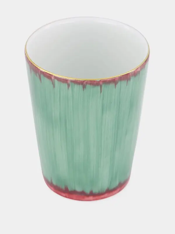 MARIE DAAGE Gobelet Ruban In Gray And Deep Wine