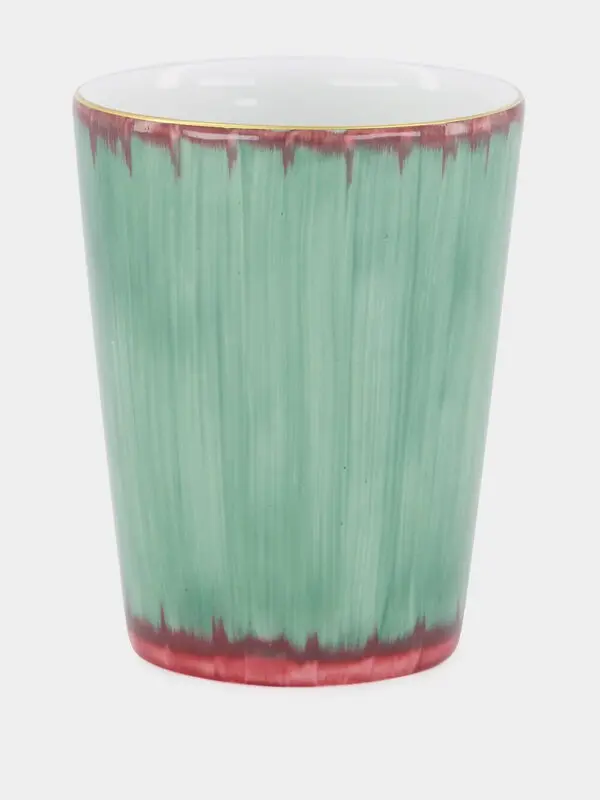 MARIE DAAGE Gobelet Ruban In Gray And Deep Wine - Green
