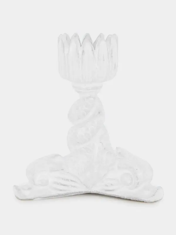 ASTIER DE VILLATTE Dauphin Candle Holder - White