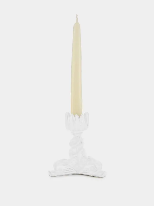ASTIER DE VILLATTE Dauphin Candle Holder - White