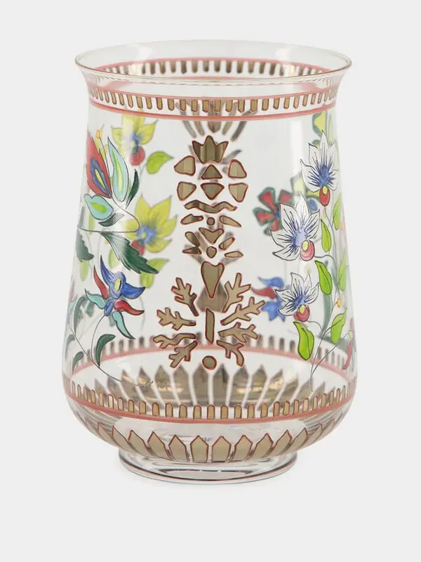 LOBMEYR Tumbler Indian Flowers Large