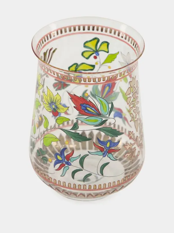 LOBMEYR Tumbler Indian Flowers Large