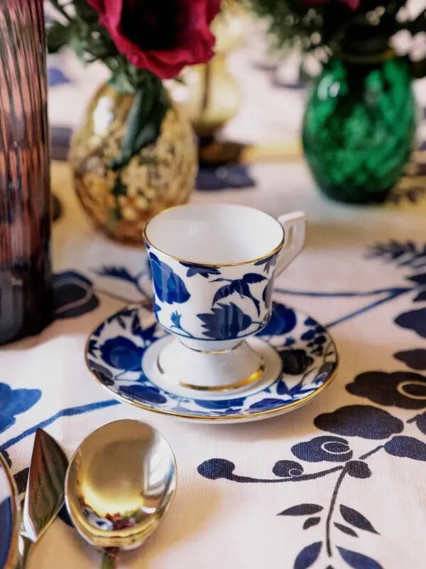 La DoubleJ Wildbird Porcelain Espresso Cup Set Of 2
