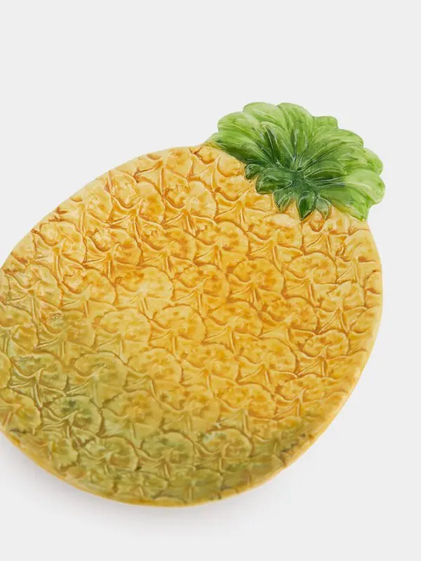 LES-OTTOMANS Pineapple Ceramic Serving Platter