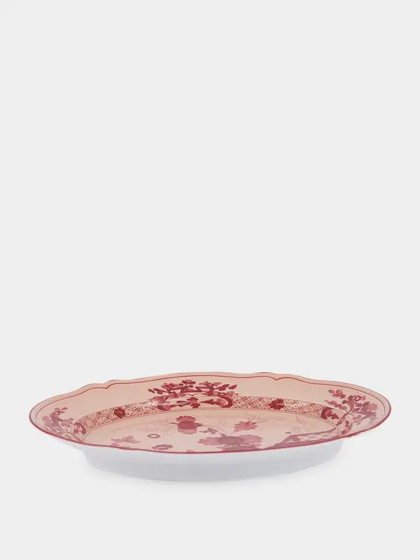 GINORI 1735 Oriente Italiano Vermiglio Oval Platter - Red
