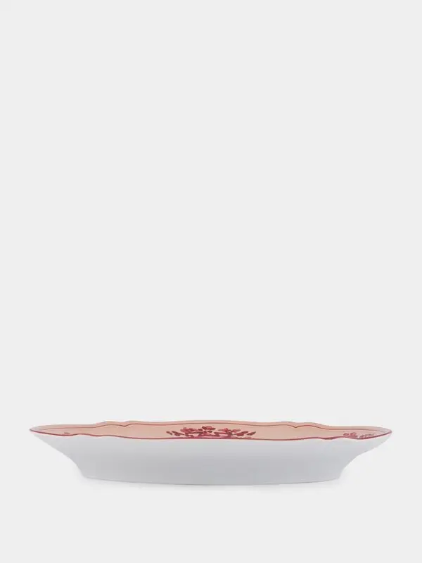 GINORI 1735 Oriente Italiano Vermiglio Oval Platter - Red