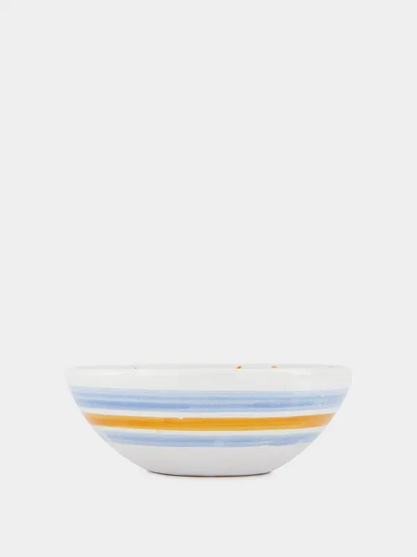 LES-OTTOMANS Handpainted Faces Ceramic Bowl