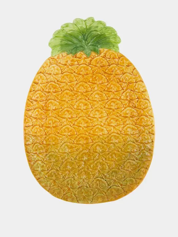 LES-OTTOMANS Pineapple Ceramic Serving Platter