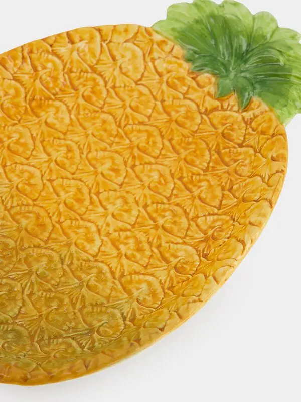 LES-OTTOMANS Pineapple Ceramic Serving Platter
