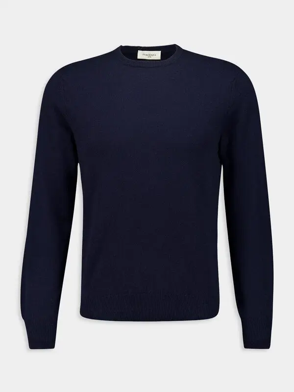 PIACENZA CASHMERE 1733 Cashmere Crewneck Sweater - Blue