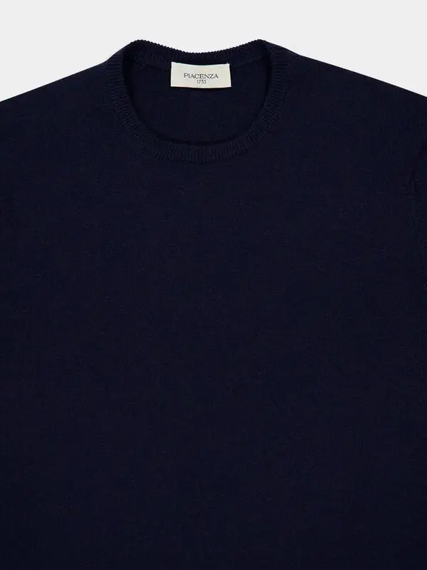PIACENZA CASHMERE 1733 Cashmere Crewneck Sweater - Blue